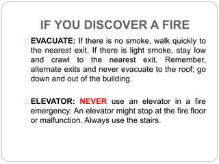 What to do in case of fire | PPTX