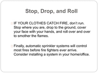 What to do in case of fire | PPTX