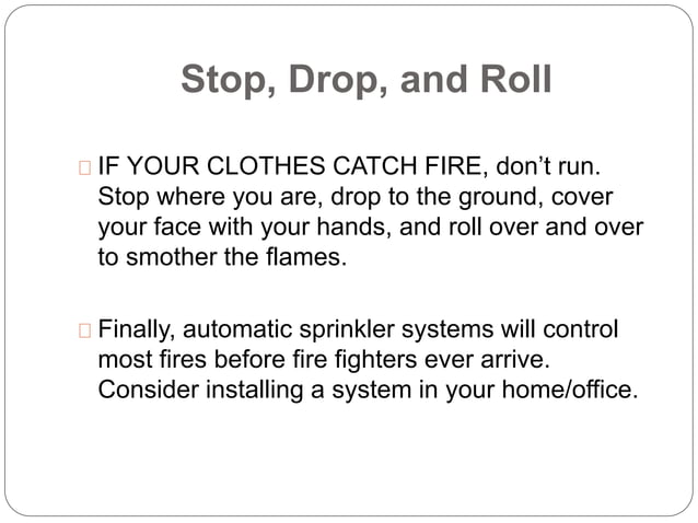 What to do in case of fire | PPTX