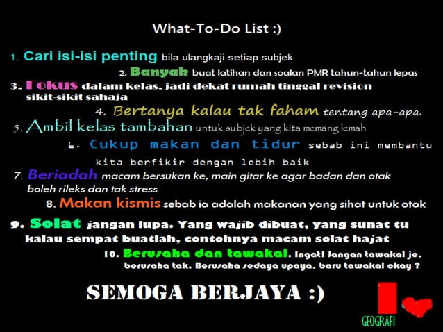 What to do list | PPT