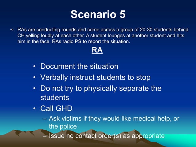 What to do when...RA response protocol | PPT