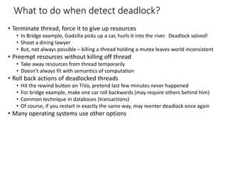 What to do when detect deadlock | PPT