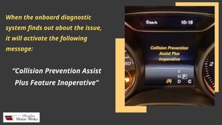 What To Do When Mercedes Collision Prevention Assist Plus Becomes Inoperative | PPTX | Auto ...