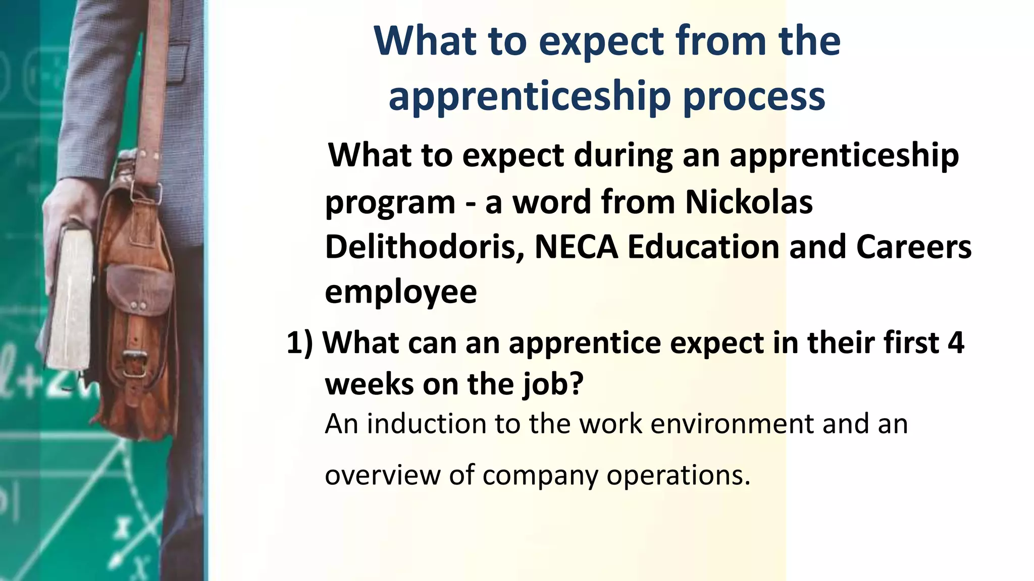What to Expect from Apprenticeship Process & During Traineeship Process ...