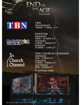 What to expect in 2011 endtime magazine - jan-feb 2011 | PDF