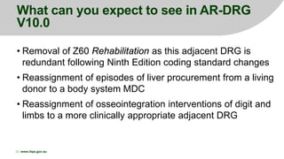 What to expect in AR-DRG Version 10.0 | PDF