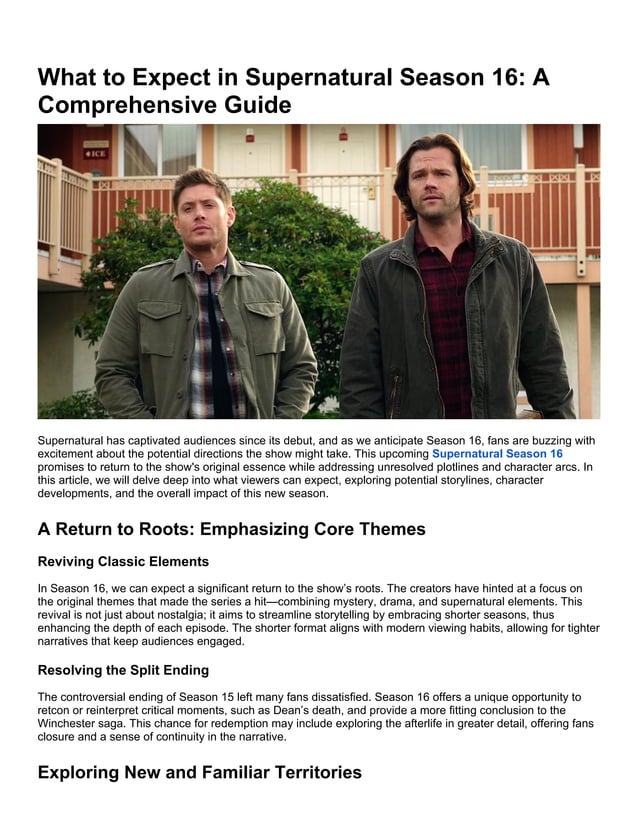 What to Expect in Supernatural Season 16_ A Comprehensive Guide.docx