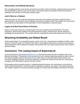 What to Expect in Supernatural Season 16_ A Comprehensive Guide.docx