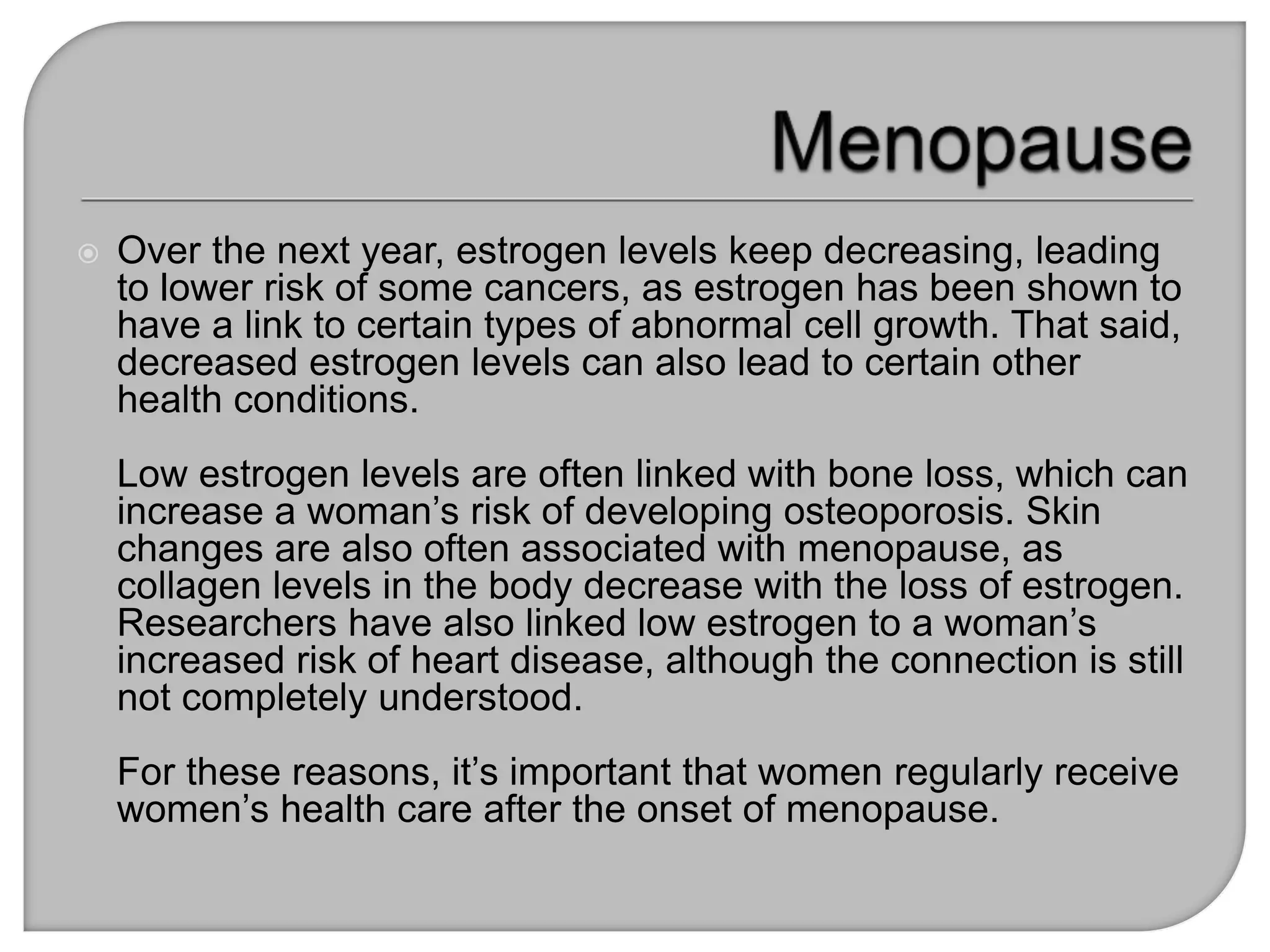 What to Expect with Menopause | PPT