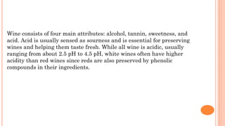 What to Know about Acidity in Wine | PPTX