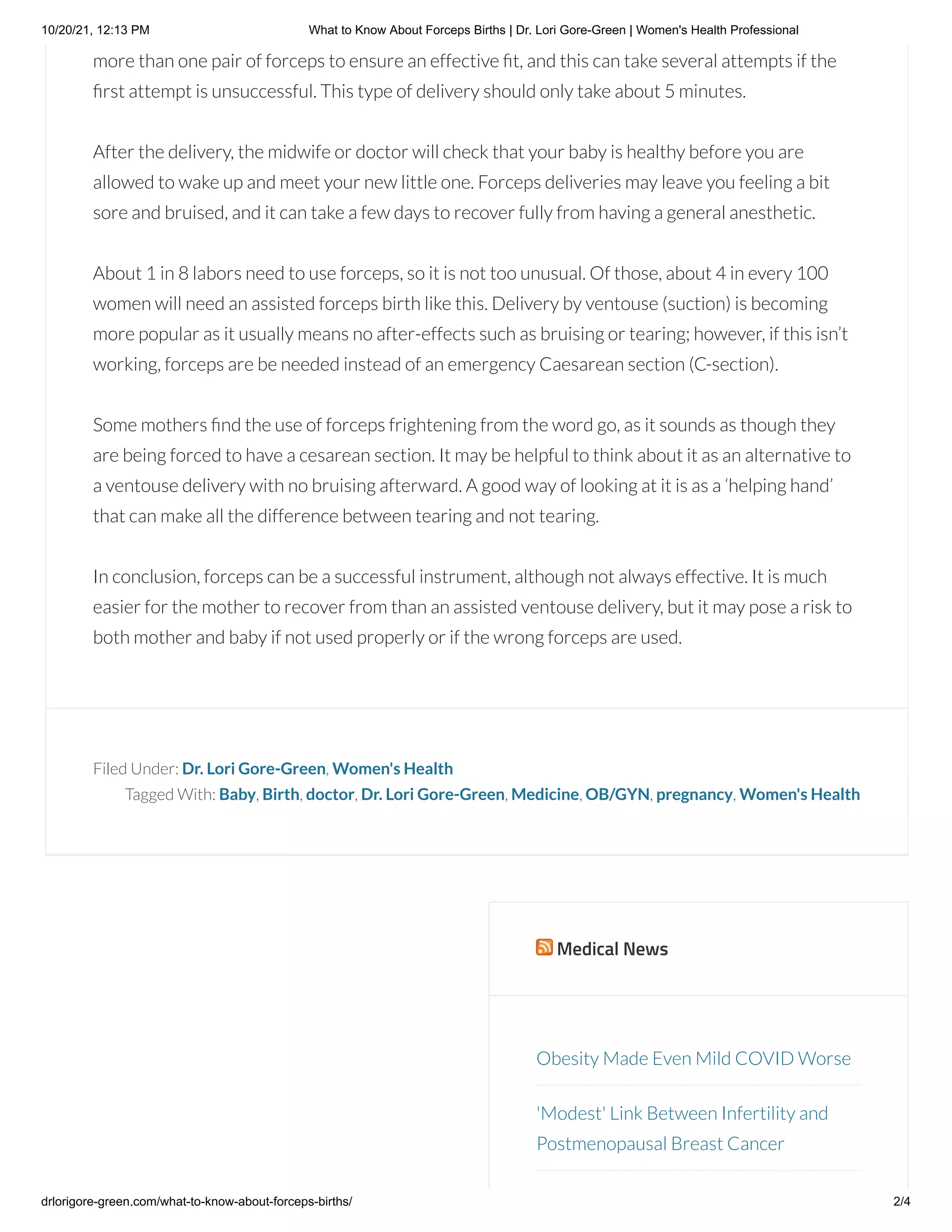 What To Know About Forceps Birth | PDF