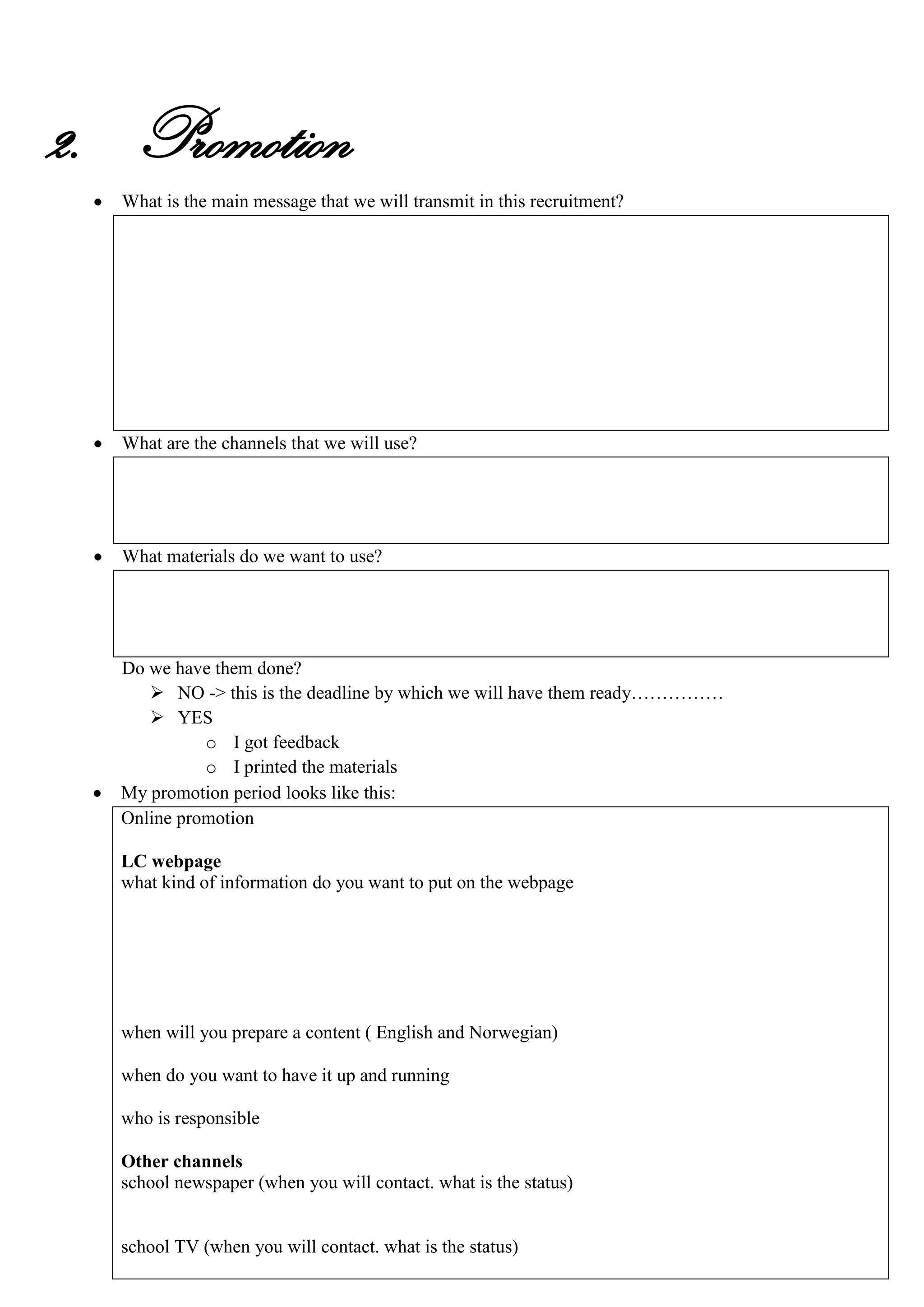 What to prepare before selection- my recruitment checklist | PDF