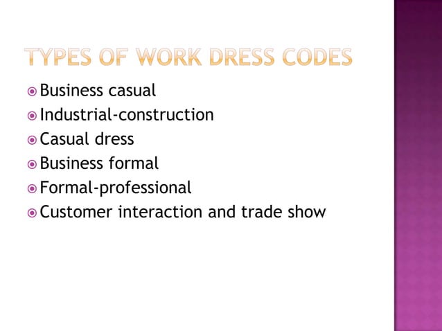 What to wear to work | PPTX