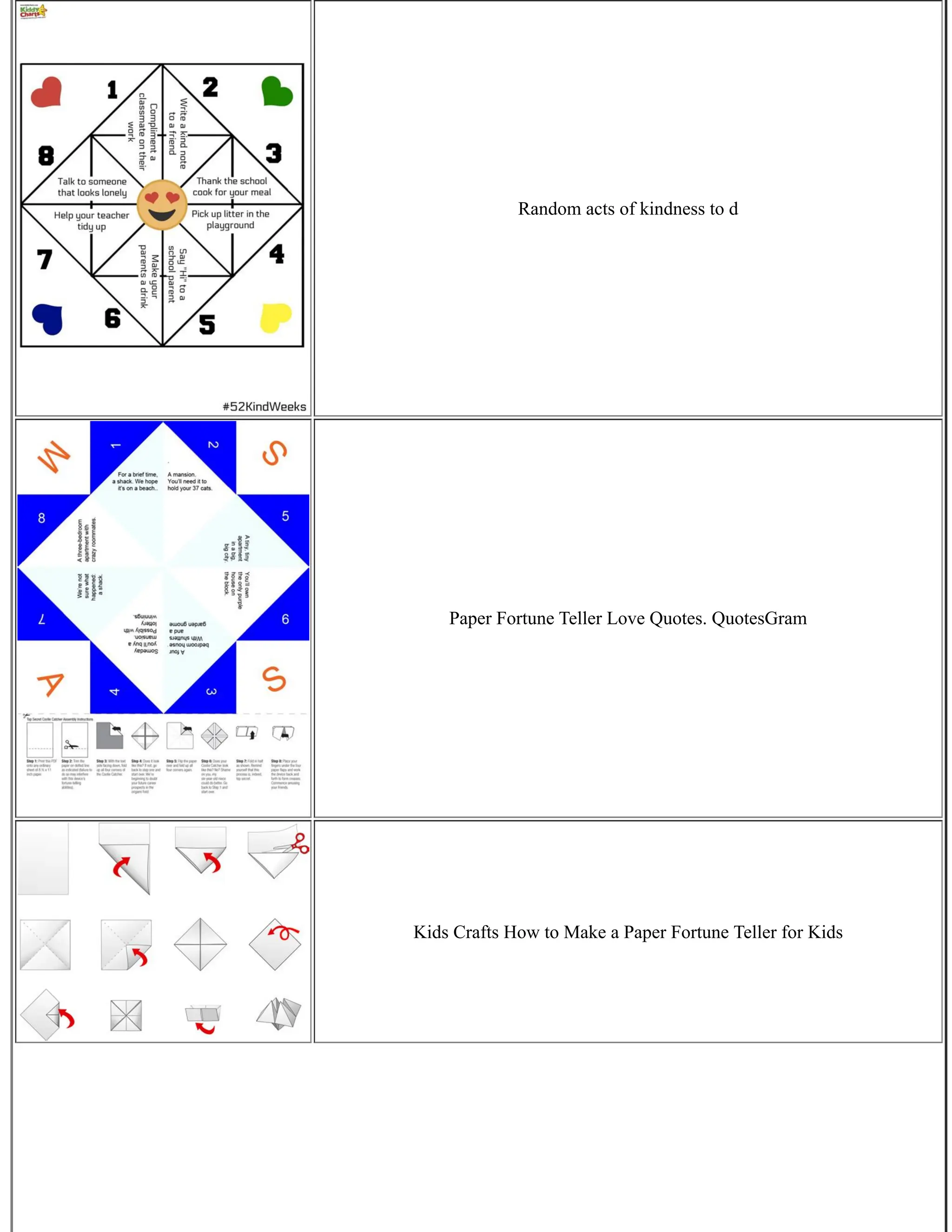 What To Write On A Paper Fortune Teller | PDF