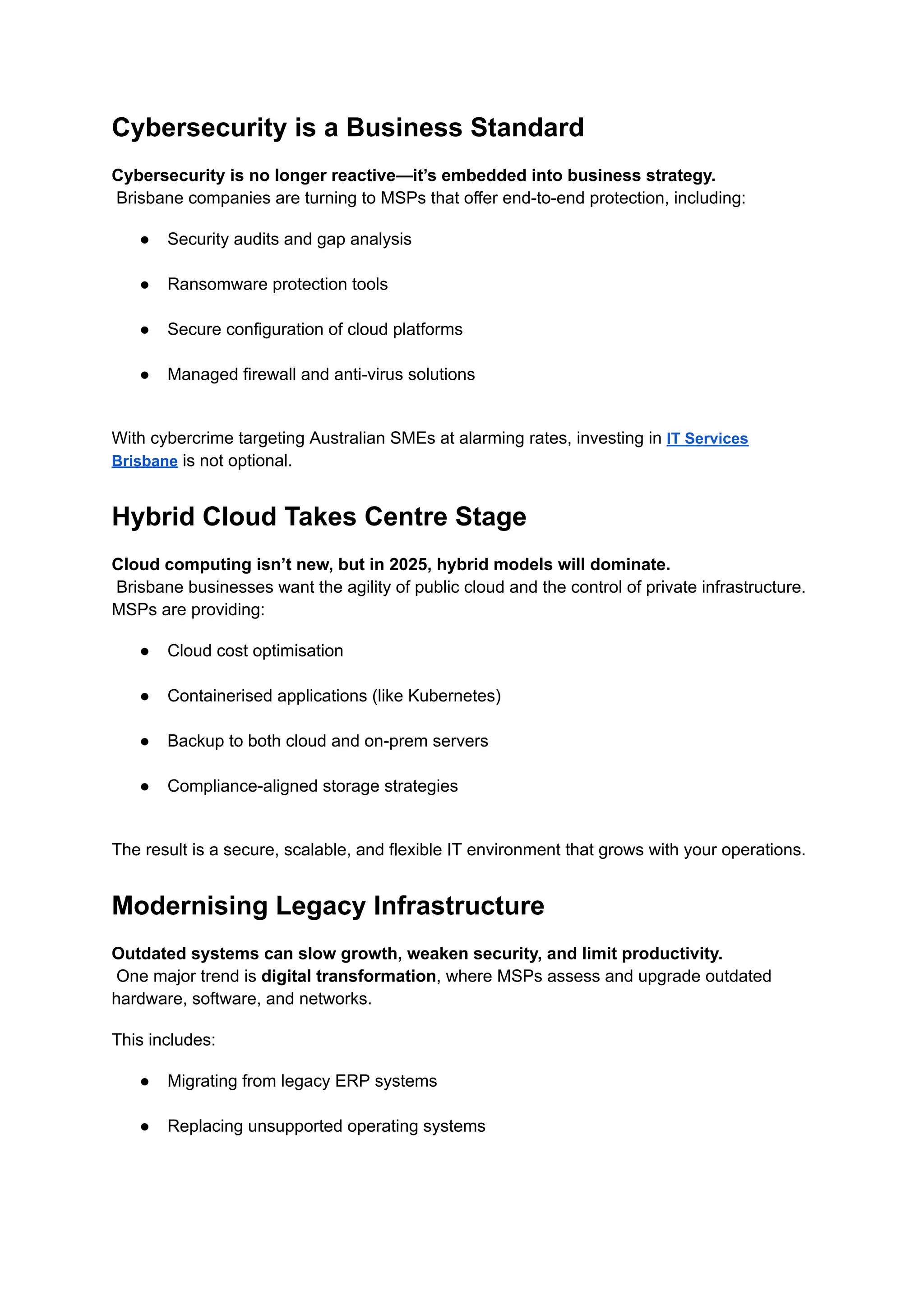 What Trends Define Managed IT Services Brisbane in 2025 | PDF