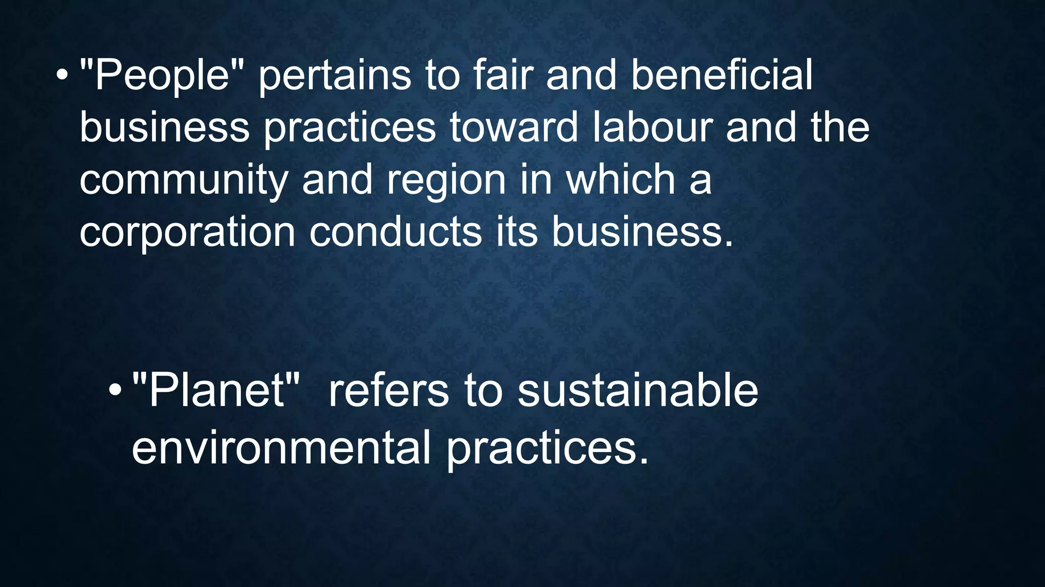 What triple bottom line, ITC | PPTX