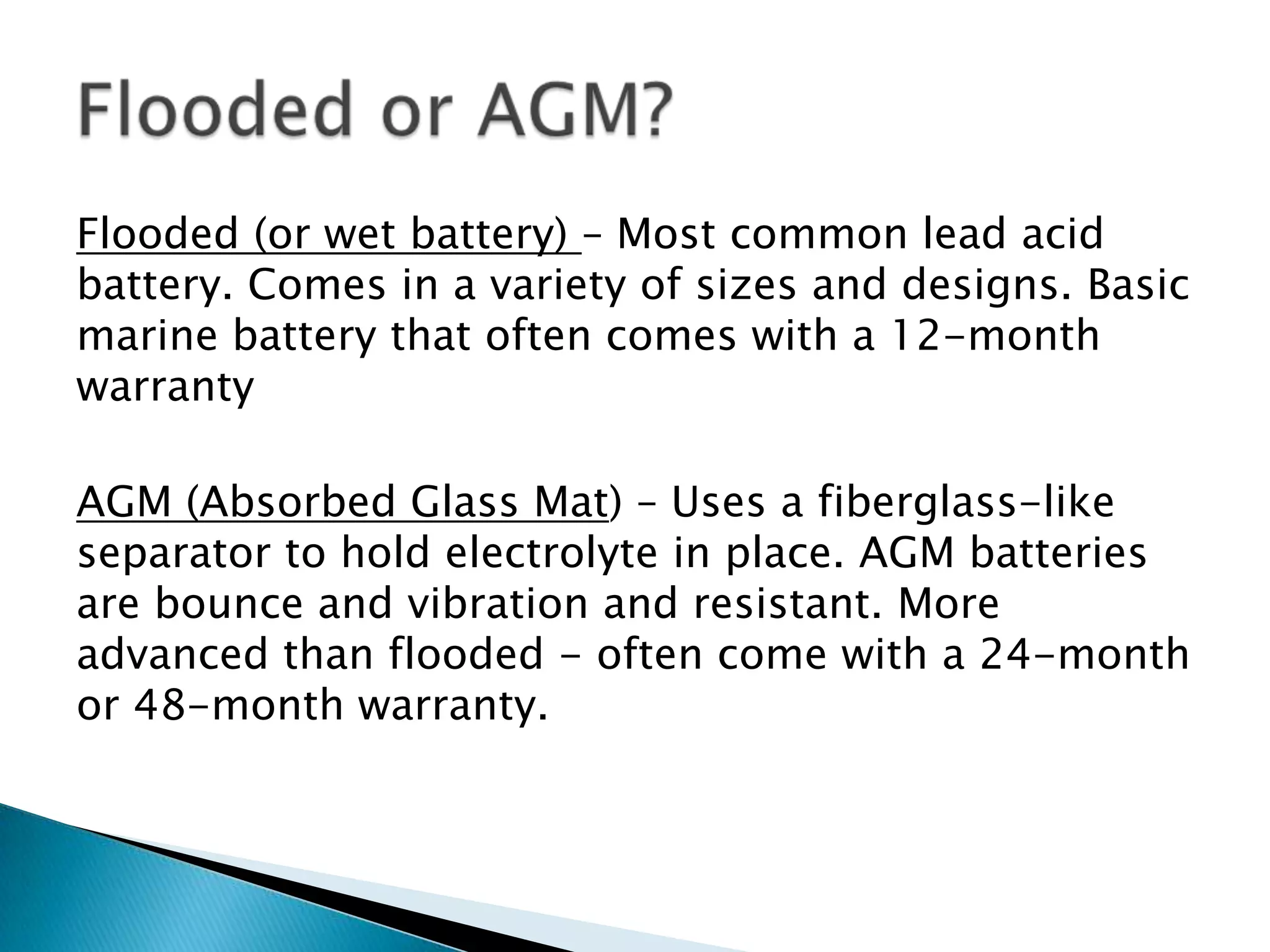What type of battery do you need | PPTX | Motorcycles | Automotive