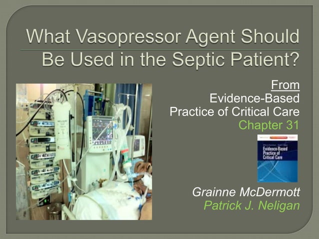 Vasopressors in Sepsis | PPT