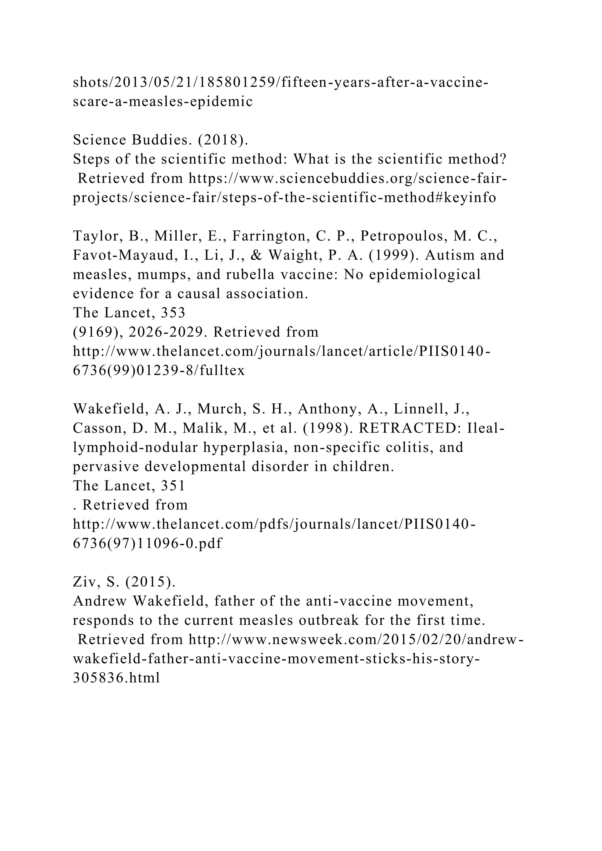 What was wrong with Wakefields study Discuss at least 1 vari.docx
