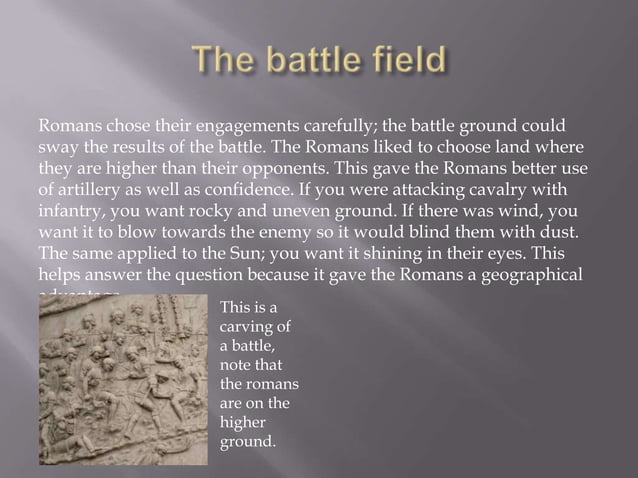 What weapons and tactics did the romans use | PPTX | Arms & Ammunition ...