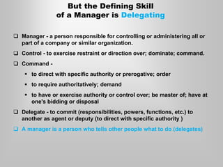 What we have here is a failure to delegate | PPTX | Resume Writing and ...