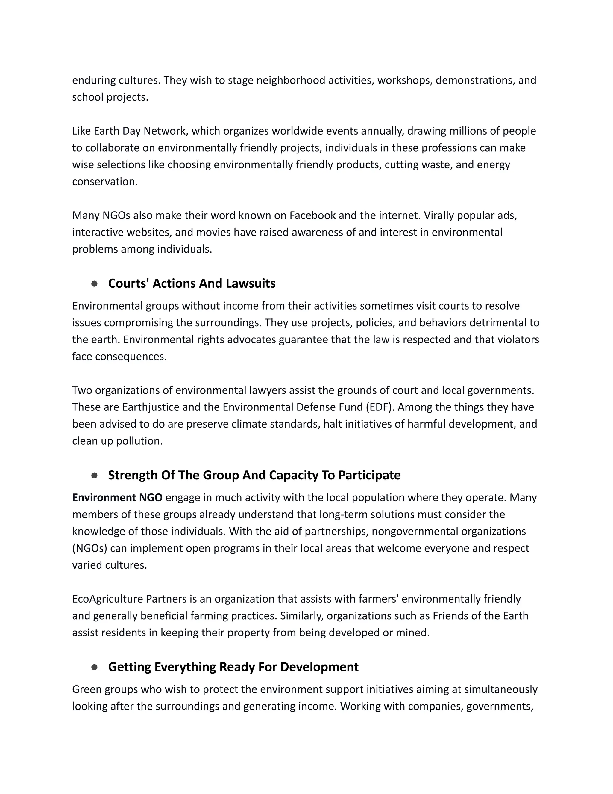 What We Need to Know About Environmental NGOs | PDF