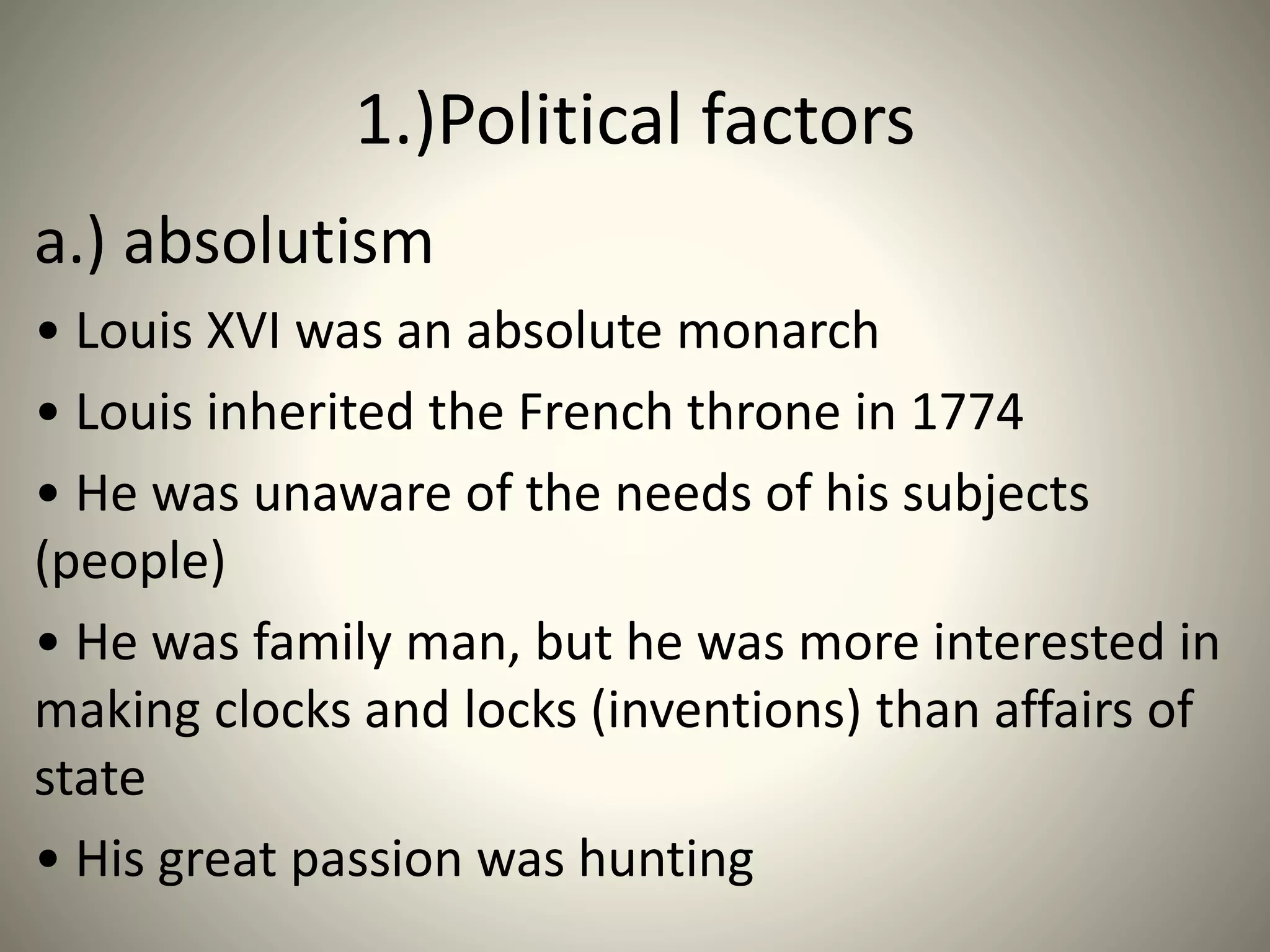 What were the causes of the french revolution? | PPTX