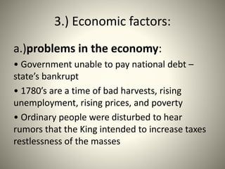 What were the causes of the french revolution? | PPTX | Economy ...