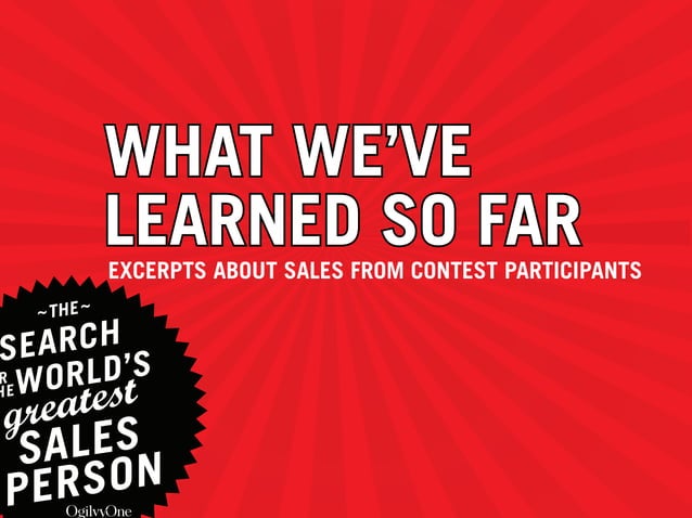 What We've Learned So Far | PPT
