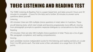 What, why, how toeic test | PPT