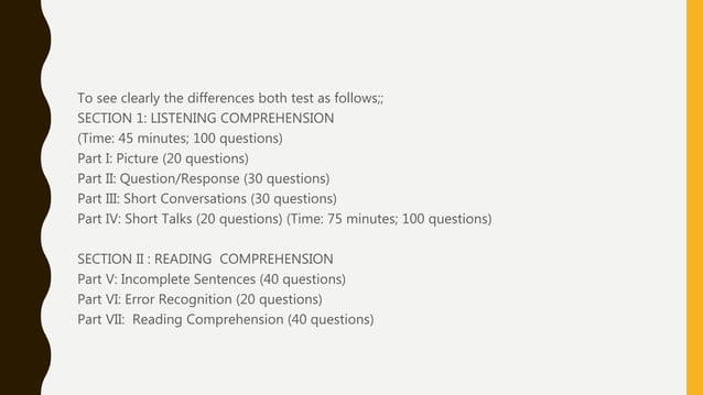 What, why, how toeic test | PPT