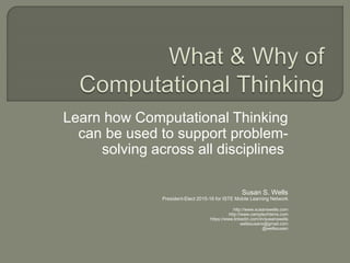 What and why of computational thinking | PPTX