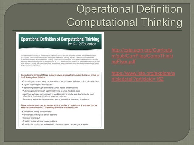 What and why of computational thinking | PPTX
