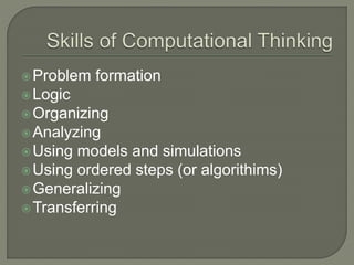 What and why of computational thinking | PPTX