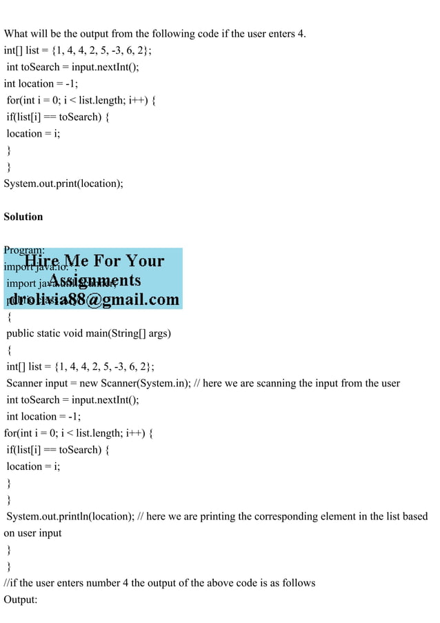What will be the output from the following code if the user enters 4.pdf