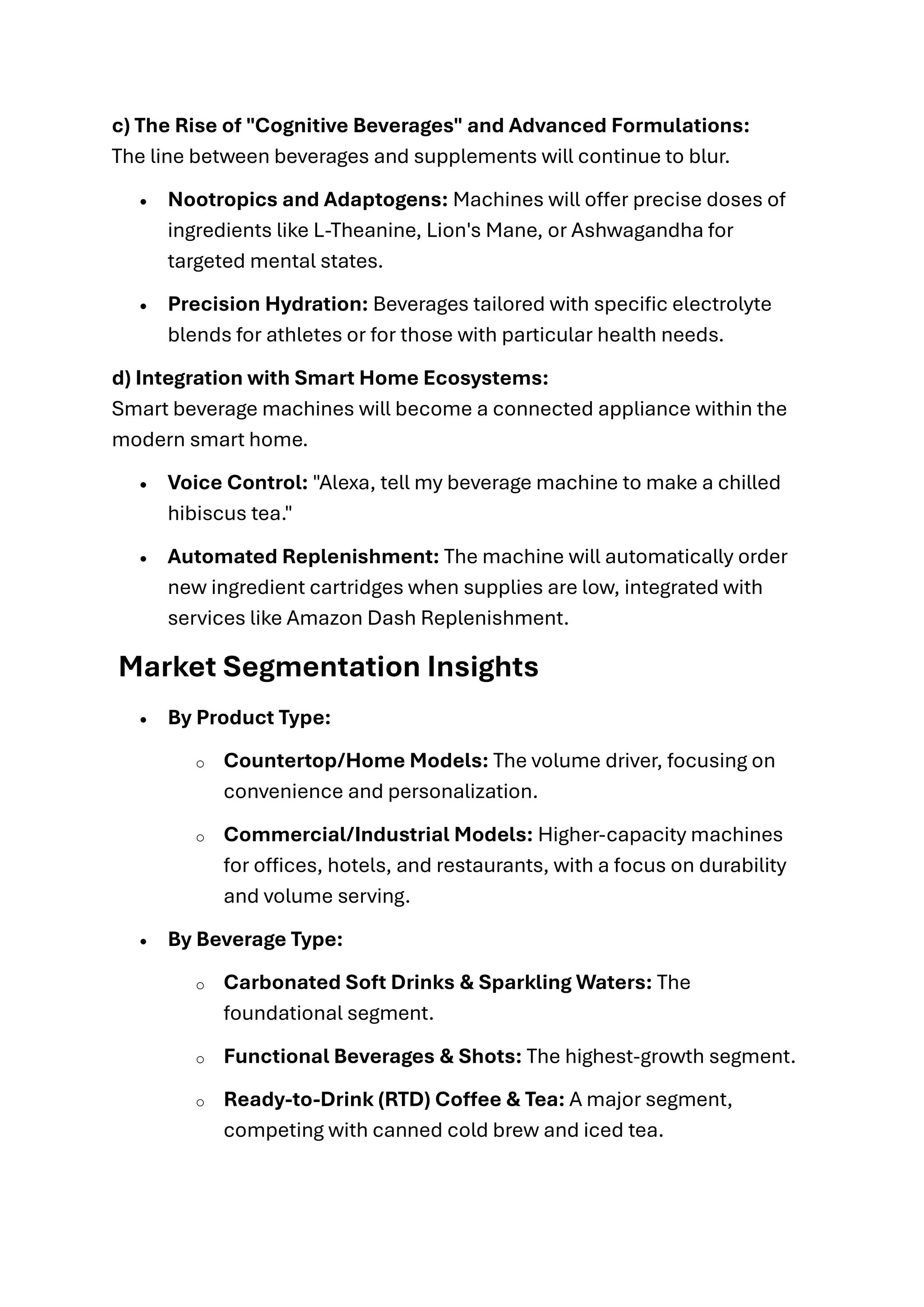 What Will Drive the Non-Alcoholic Smart Beverages Machine Market from ...