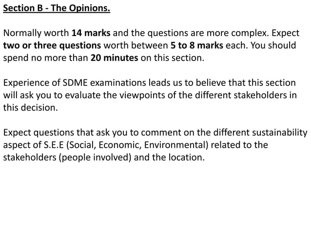 What will my gcse geography sdme exam look | PPTX