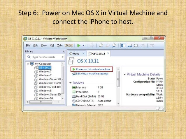 Connect iphone to mac os x vmware - contactlasopa