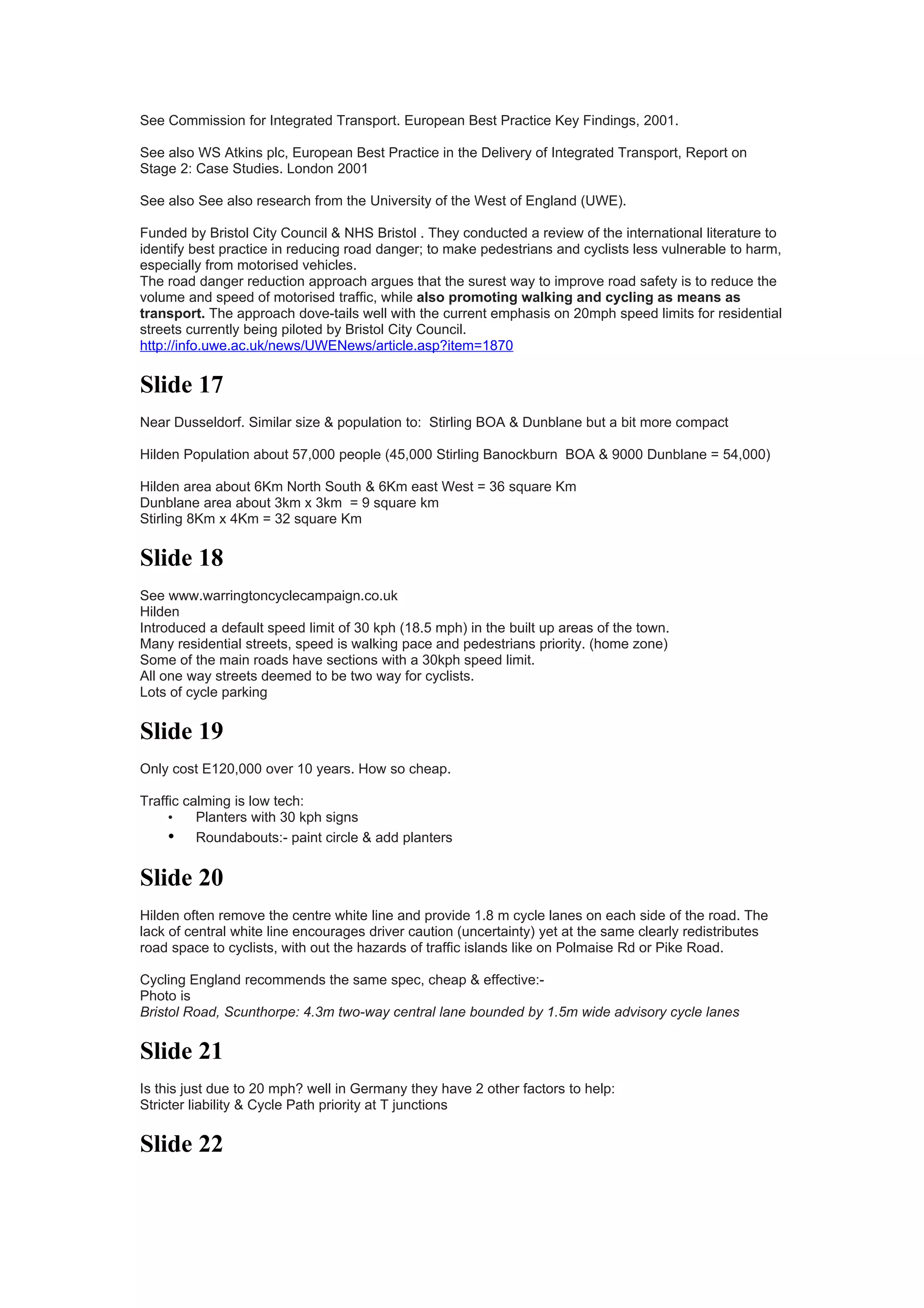 Speaking notes for What works well power point presentation | PDF ...