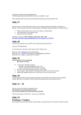 Speaking notes for What works well power point presentation | DOC
