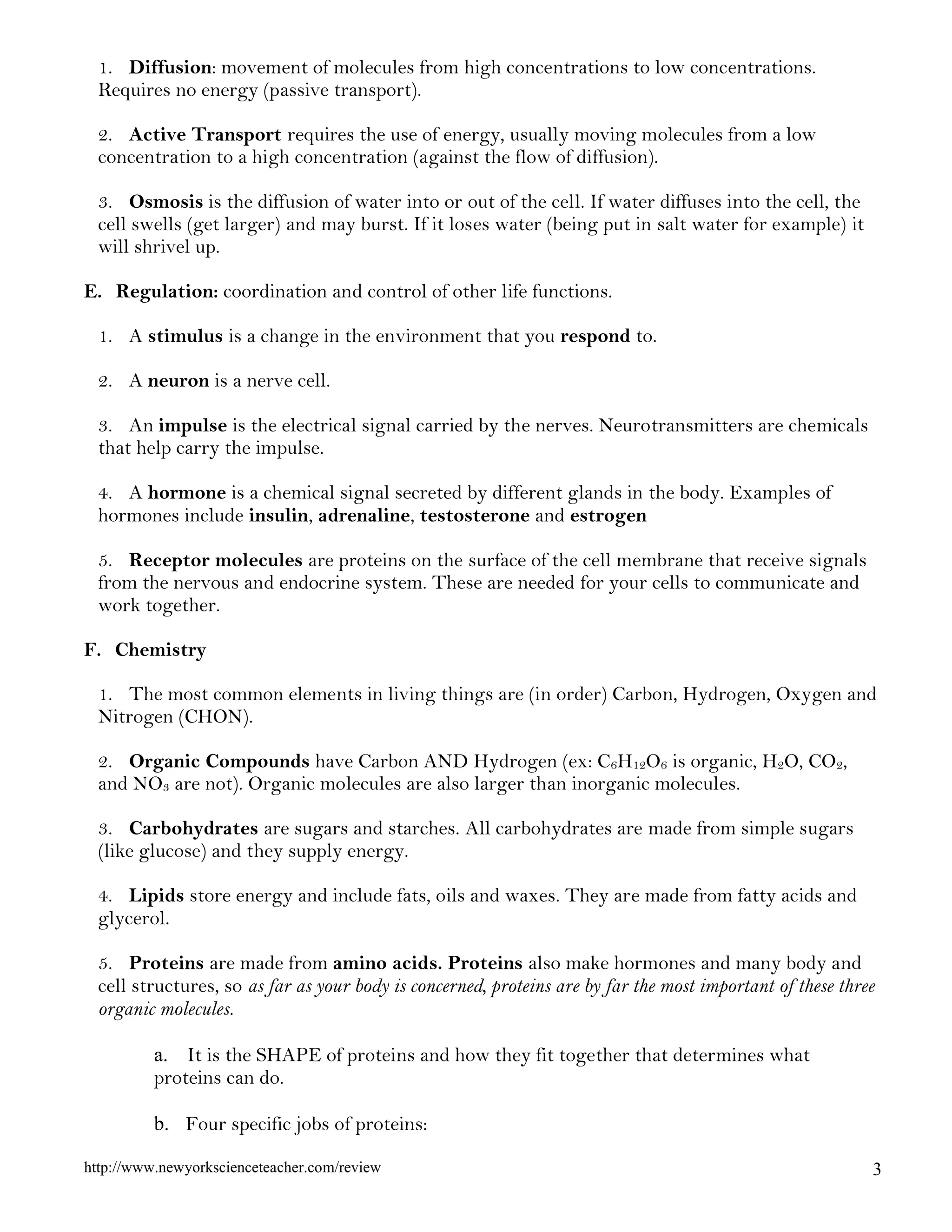 Biology - What you absolutely must know to pass the living environment ...