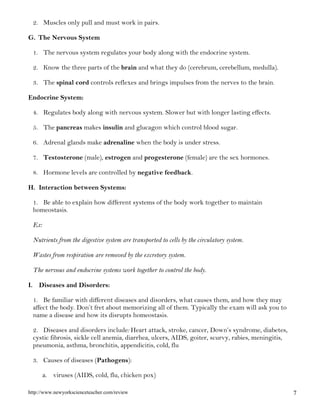 Biology - What you absolutely must know to pass the living environment ...