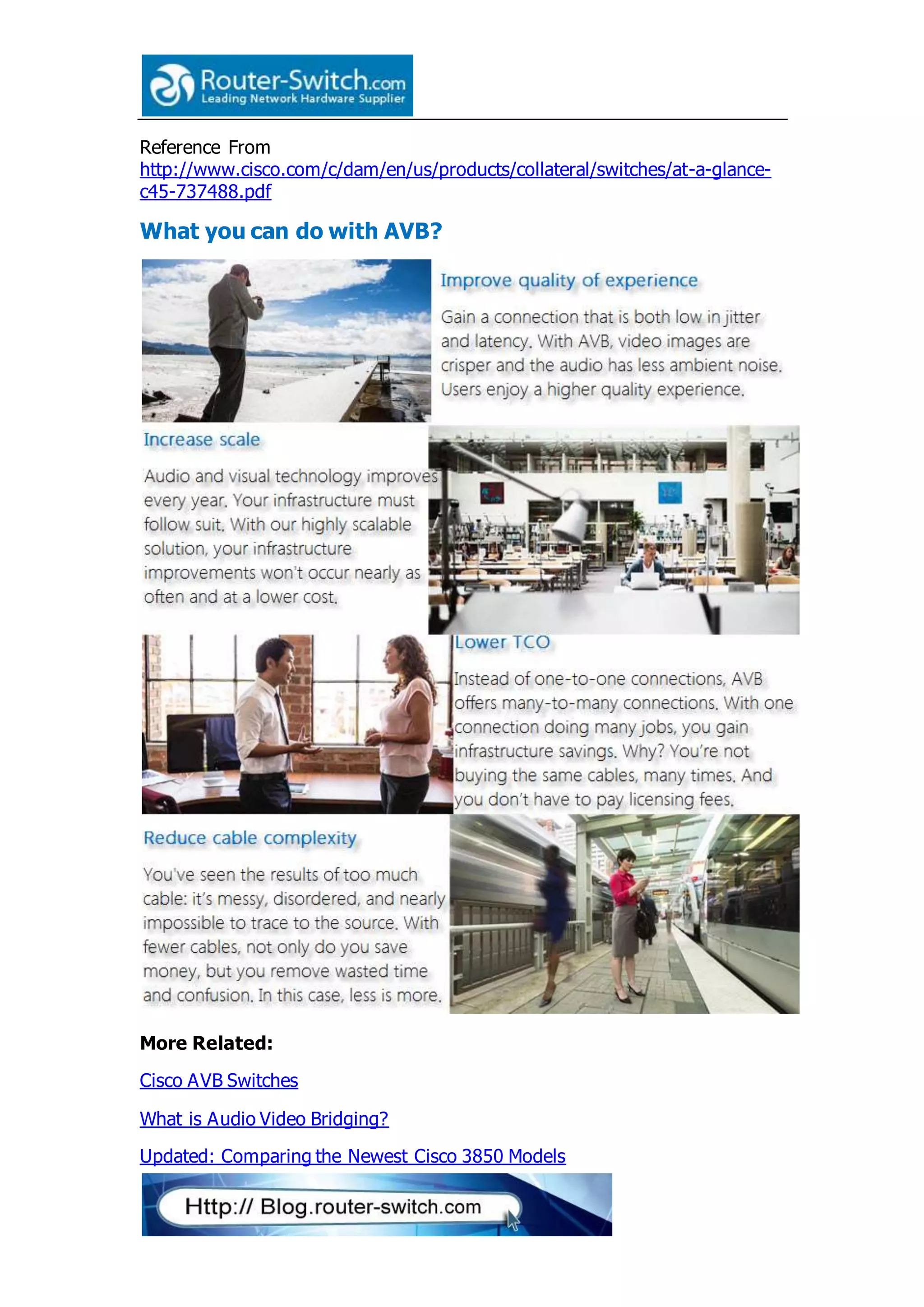 What you can do with cisco avb | DOCX | Computer Networking | Computing