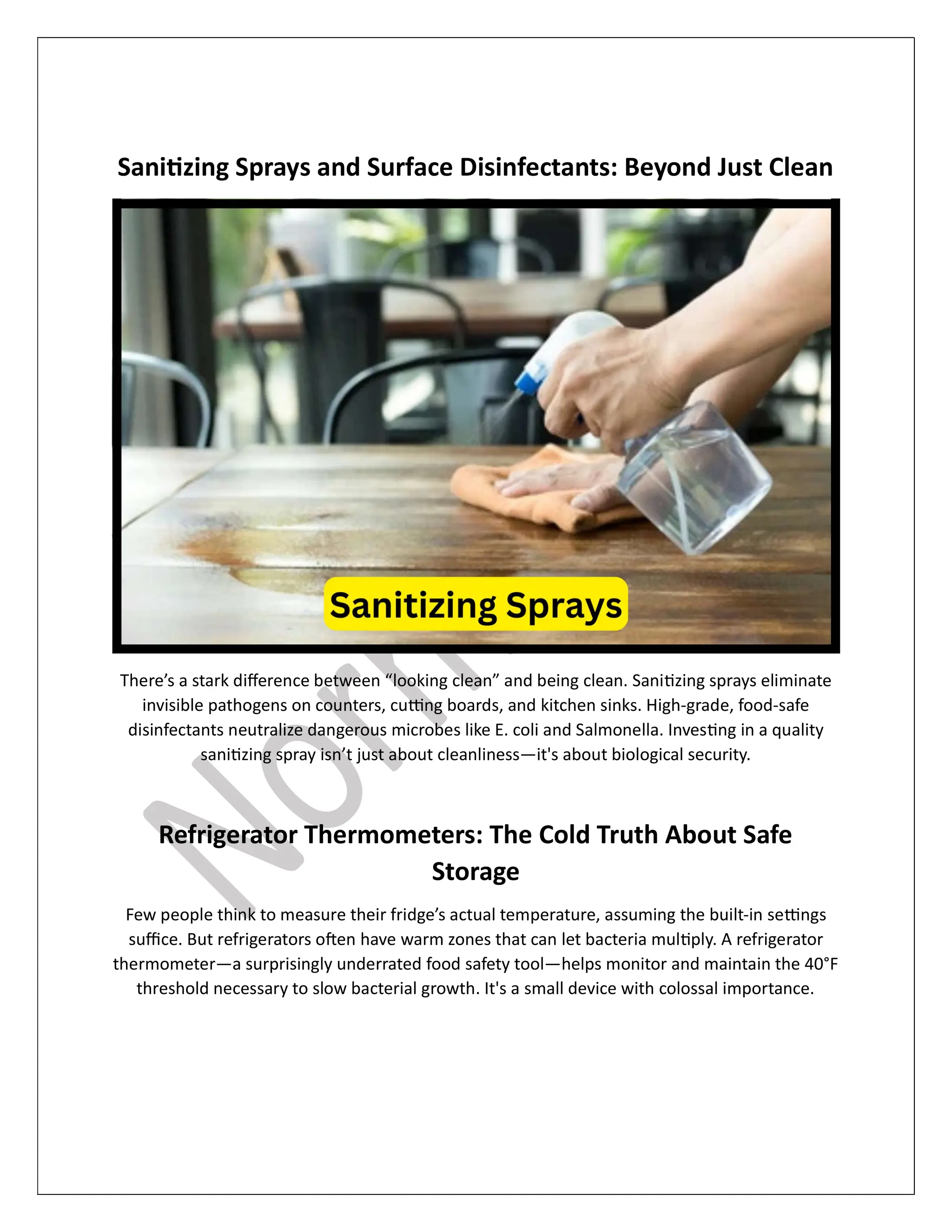 What You Didn't Know About Food Safety Tools Might Shock You | PDF