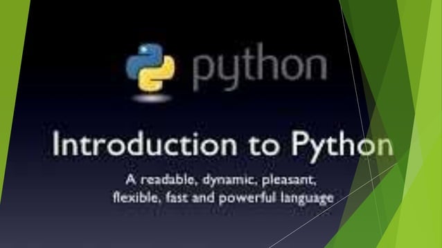 introduction to Python (for beginners) | PPTX | Programming Languages | Computing