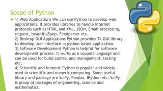introduction to Python (for beginners) | PPTX
