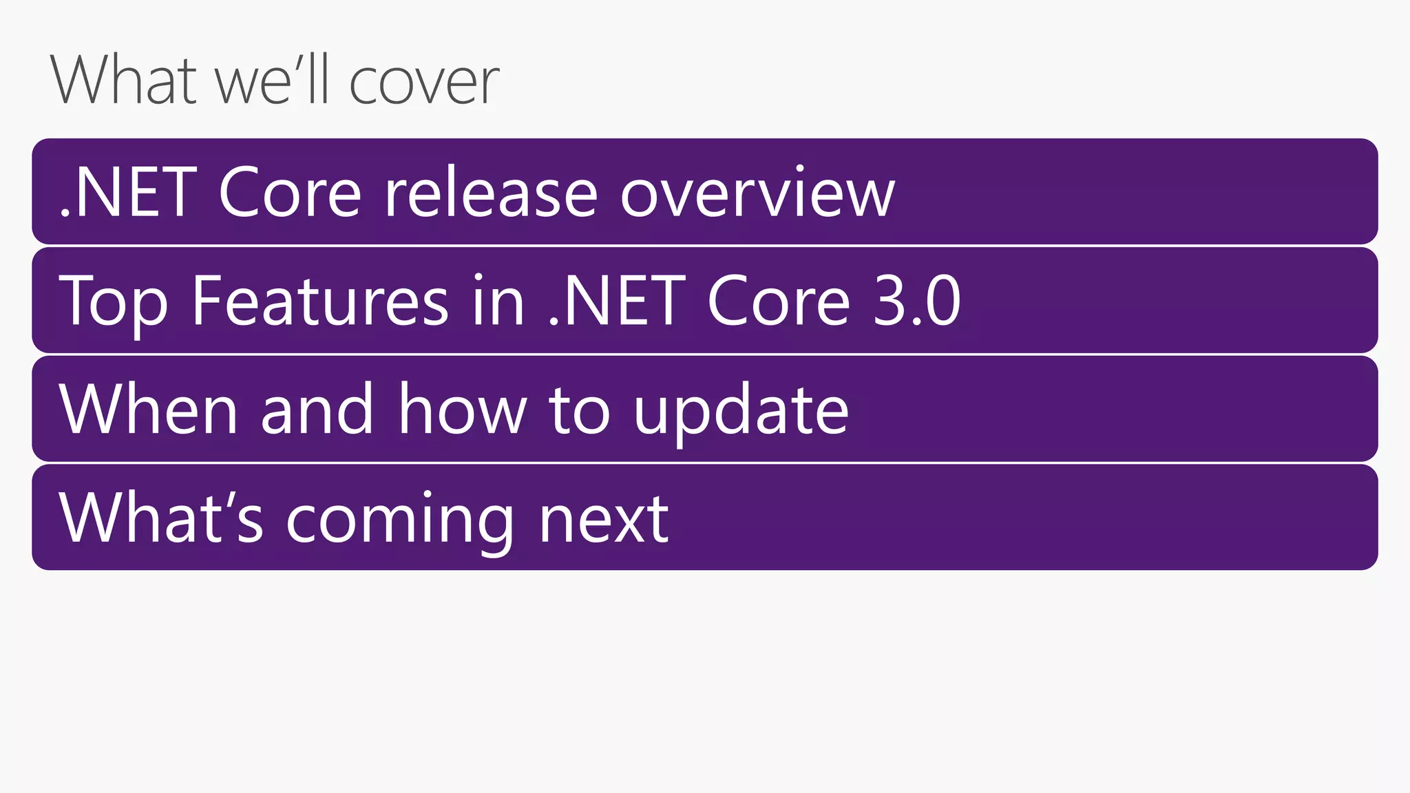 What you need to know about .NET Core 3.0 and beyond | PPT