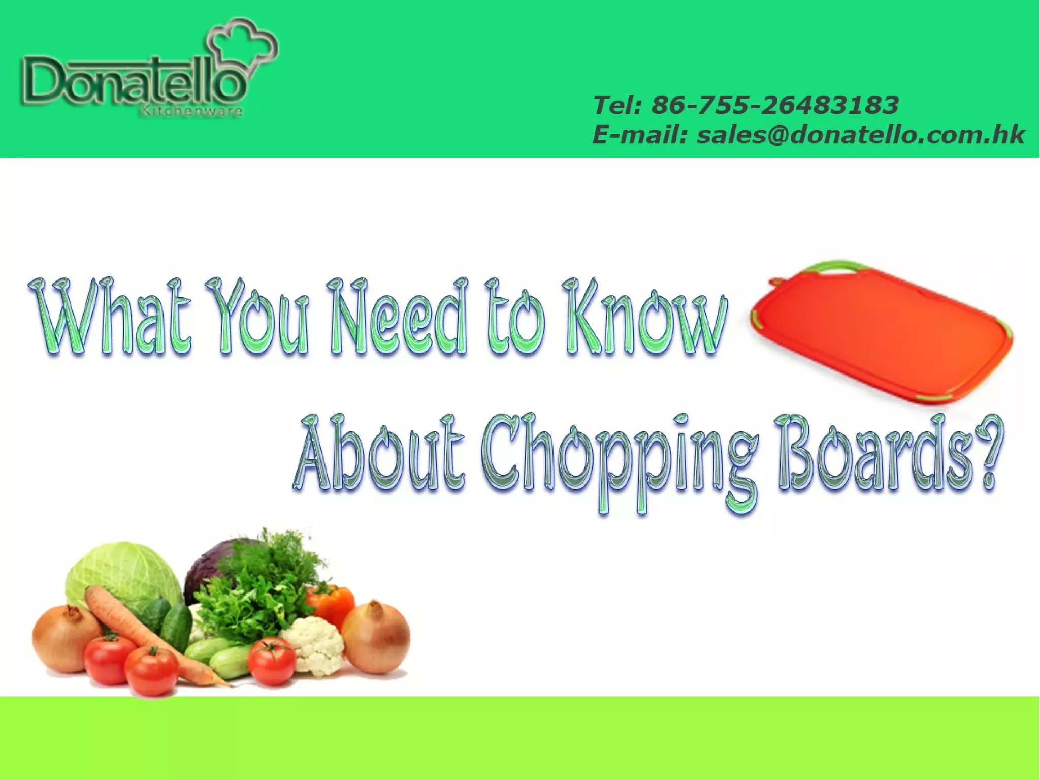 What you need to know about chopping boards? | ODP | Home Appliances ...