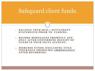 What You Need To Know About Closing Protection Letters (Final) | PPSX