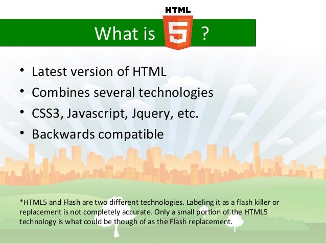 What you need to know about HTML5